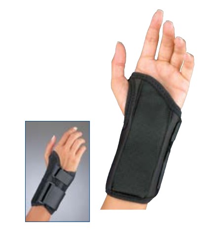 BSN Medical FLA ProLite Low Profile Wrist Splint, 6", Black 22-470SMBLK
