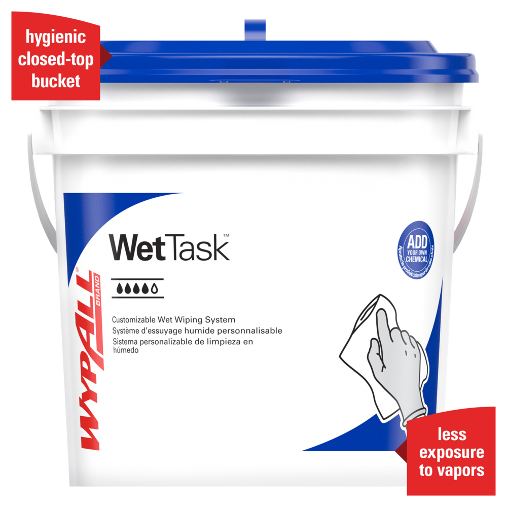 Kimberly Clark WypAll, WetTask, Customizable Wet Wiping System Bucket ...