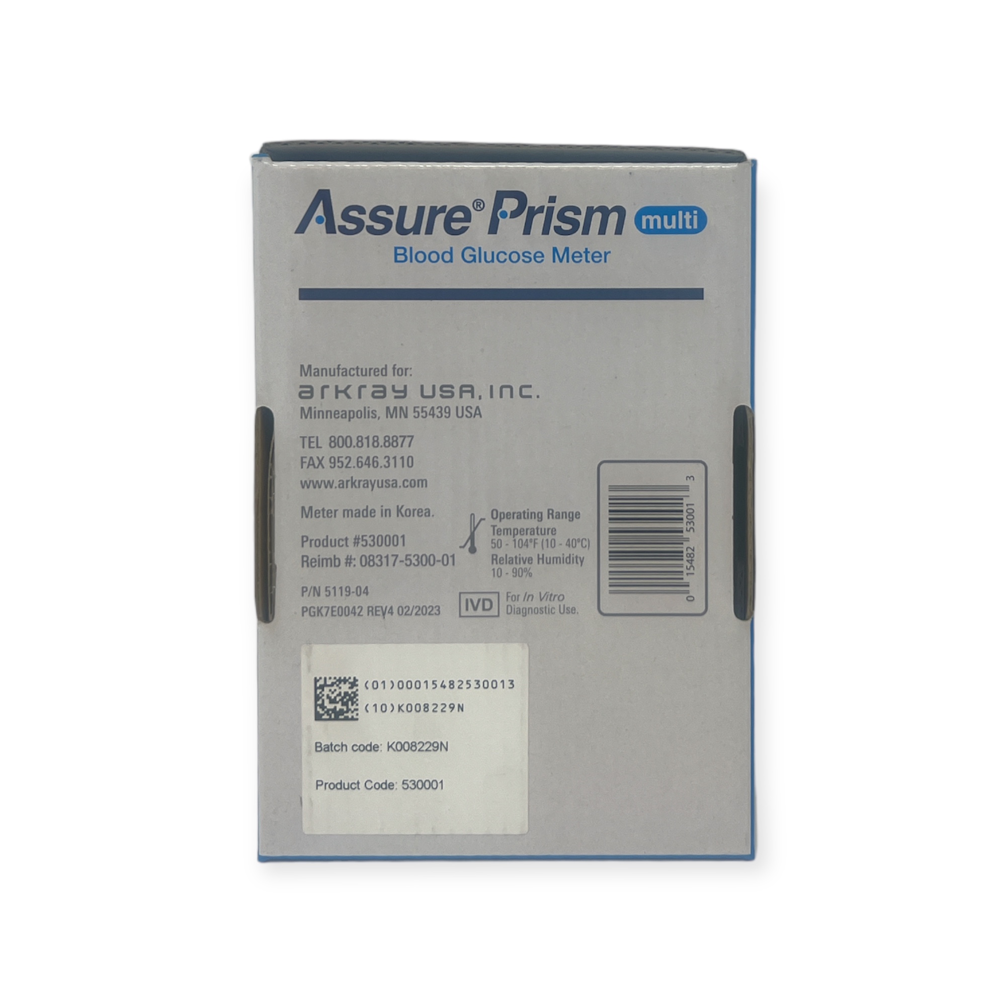 Arkray 530001 Assure Prism Blood Glucose Meter