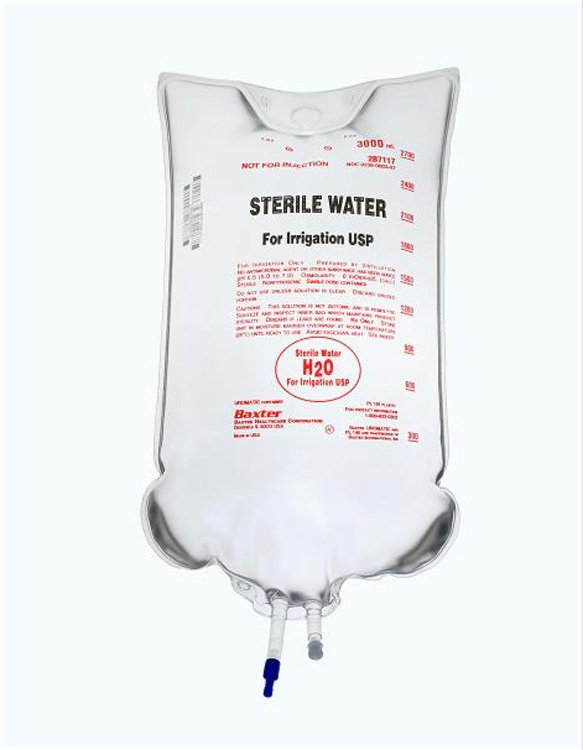 Baxter Sterile Water for Irrigation, USP, Uromatic Plastic Container 2B7116