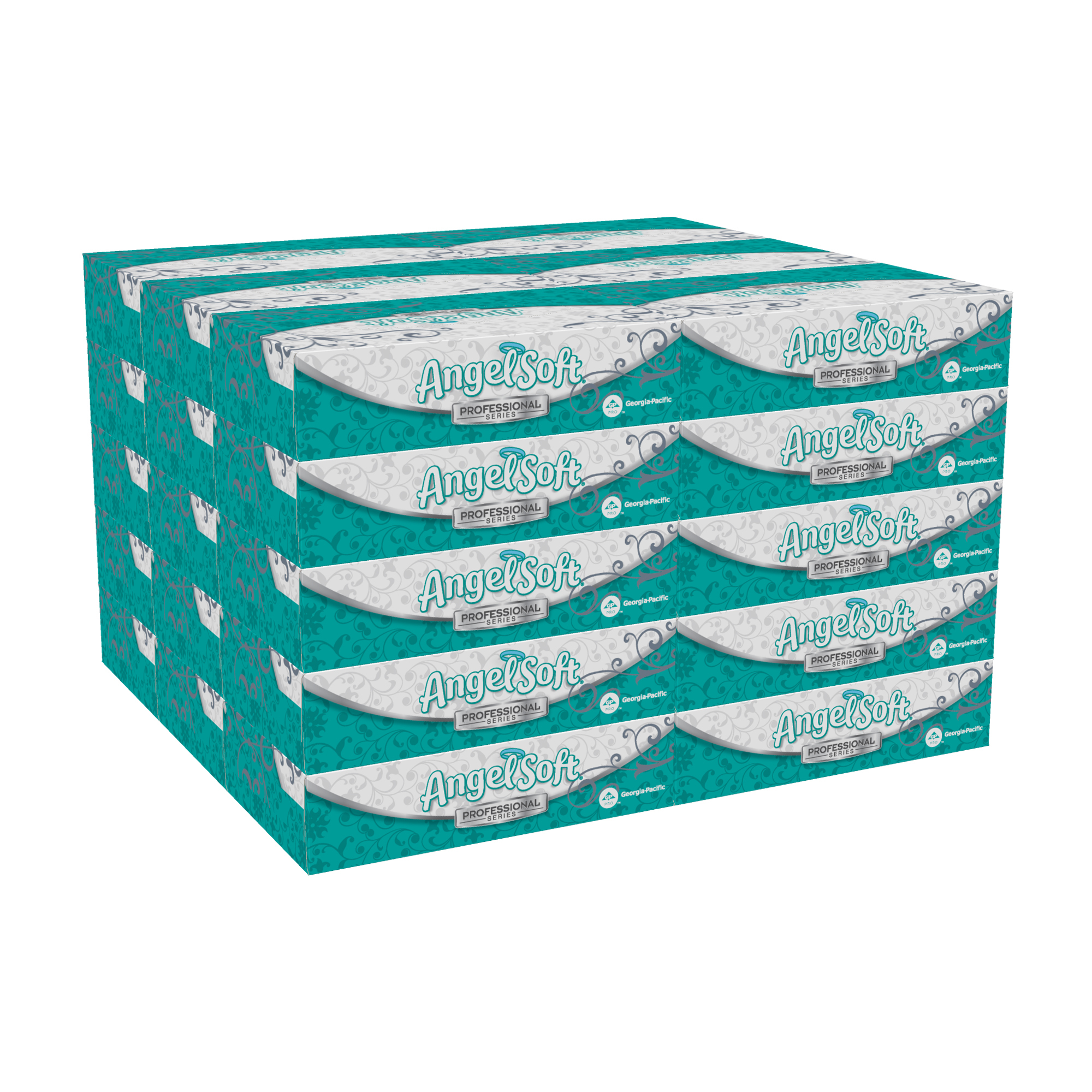 Georgia-Pacific Angel Soft Professional Series, 2 Ply Facial Tissue ...