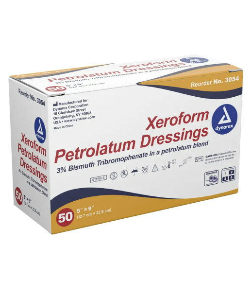 Dynarex Xeroform Gauze Dressings 3054