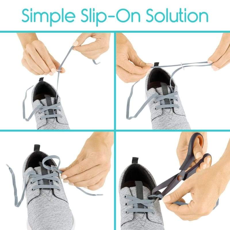 Vive Health Elastic Shoe Laces LVA1078BLK