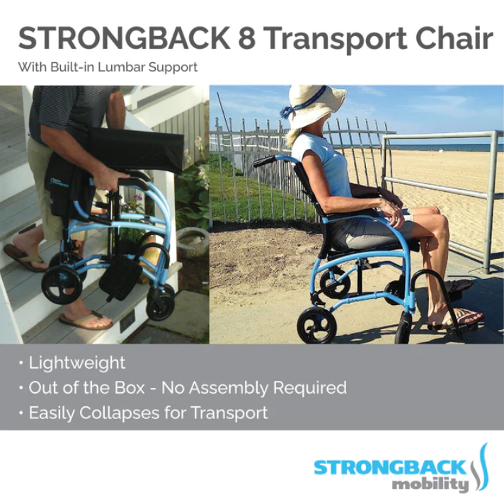 Strongback Mobility Excursion 8 Transport Wheelchair 1002