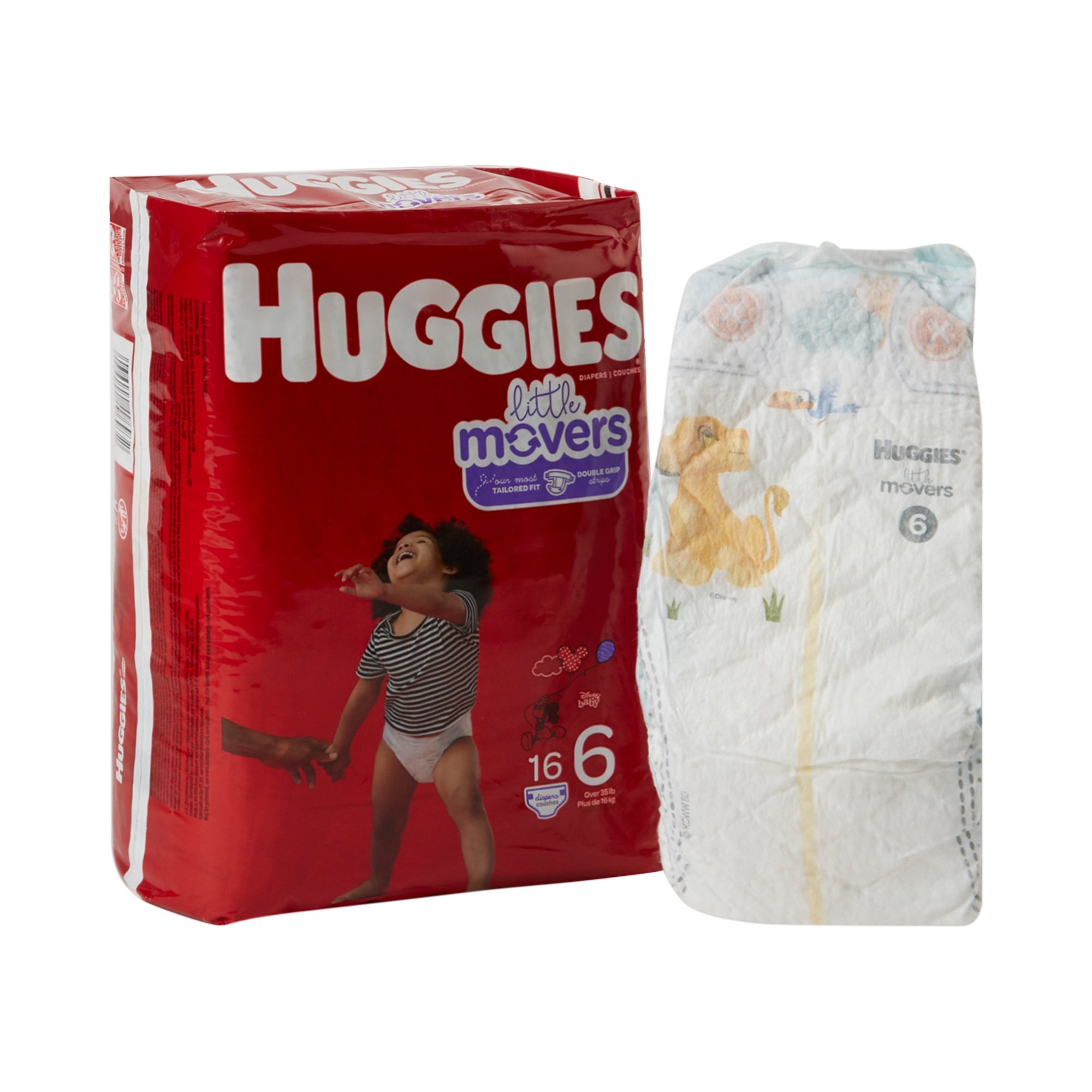 Kimberly Clark Huggies Little Movers Unisex Baby Diaper, Jumbo Pack ...