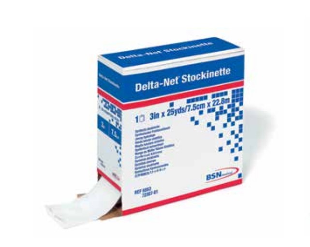 BSN Medical Delta Net Stockinette, Synthetic, Black, Non Sterile 7272304