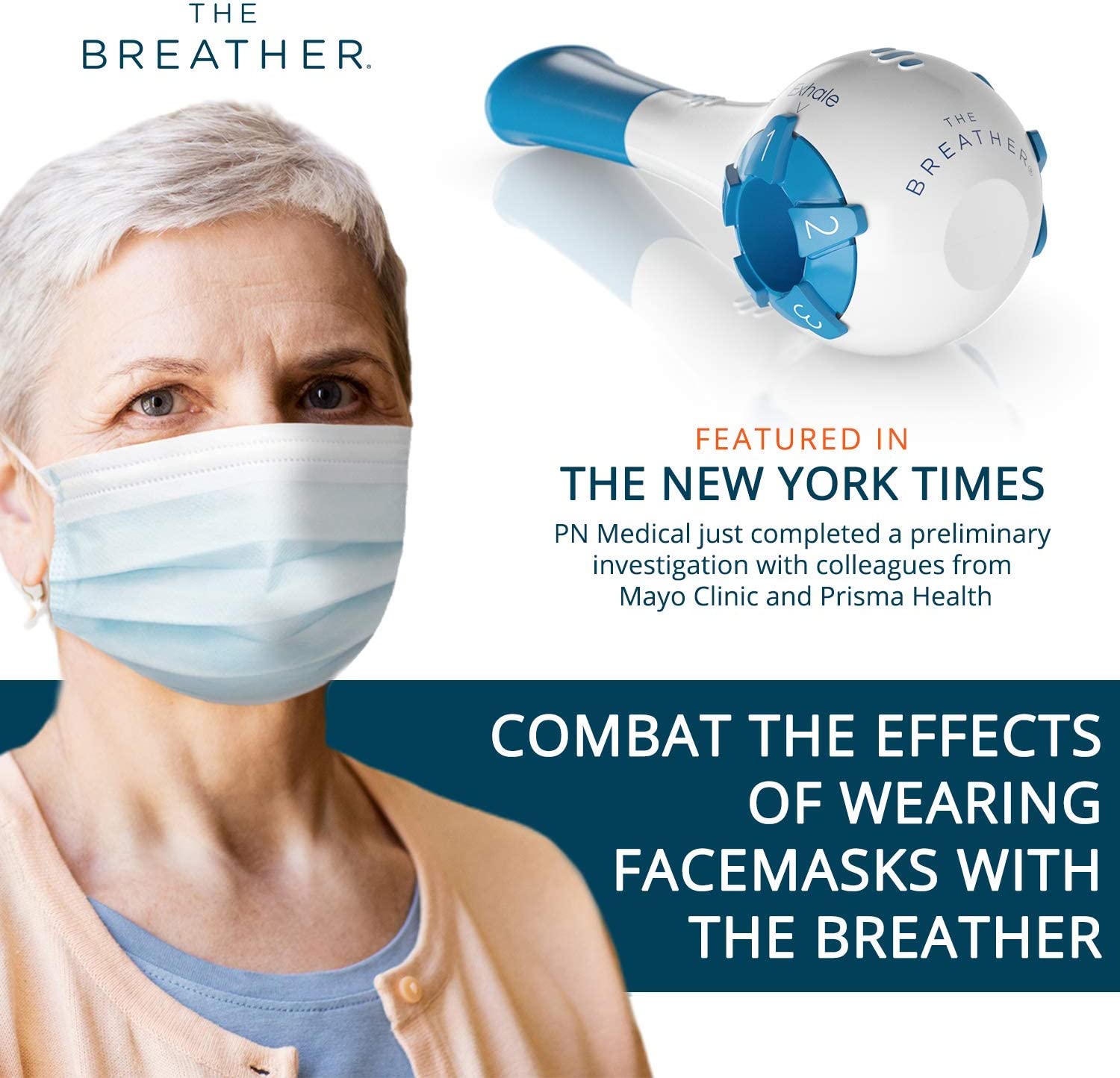 PN Medical The Breather Breathing Trainer Lung Recovery Exerciser BR2