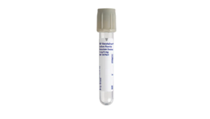 BD Vacutainer Fluoride Tubes with Hemogard Closure, Gray, Paper Label ...