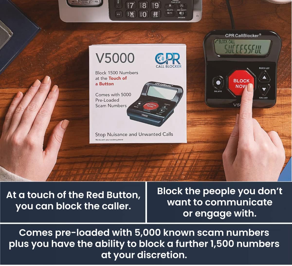 CPR Call Blocker CPR Call Blocker V5000 With 6500 Number Blocking for ...