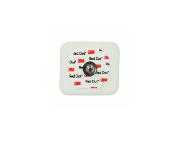 3M Red Dot ECG Monitoring Electrodes with Foam Diaphoretic Tape ...