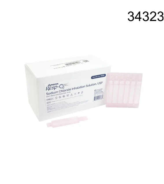 Dynarex Inhalation Solution 0.9% Unit Dose Vial 34323
