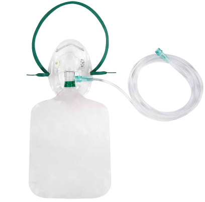 Vyaire Medical AirLife Oxygen Masks, Adult, Vinyl, Under the Chin Style ...
