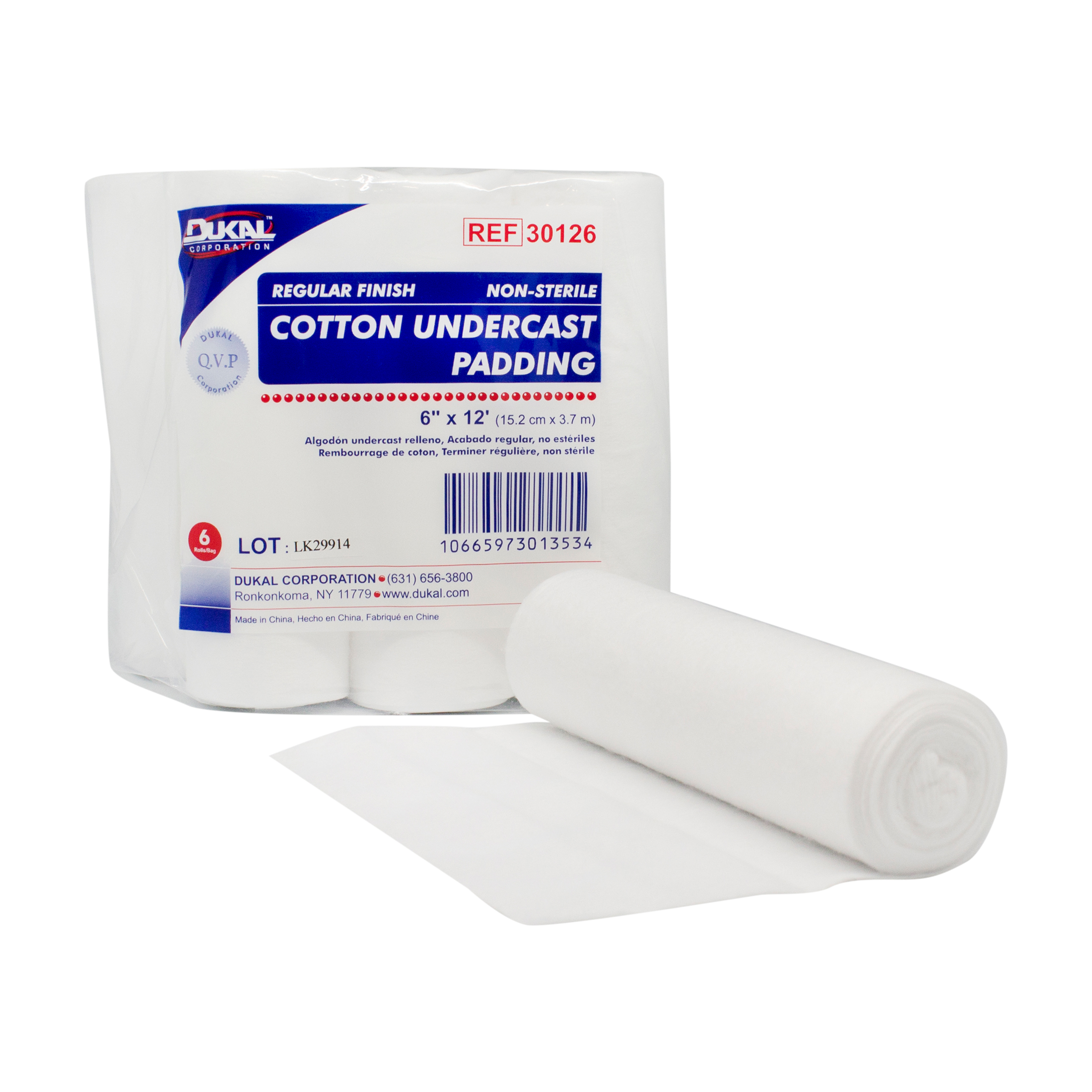 Dukal Cotton Undercast Padding, Non Sterile 30123