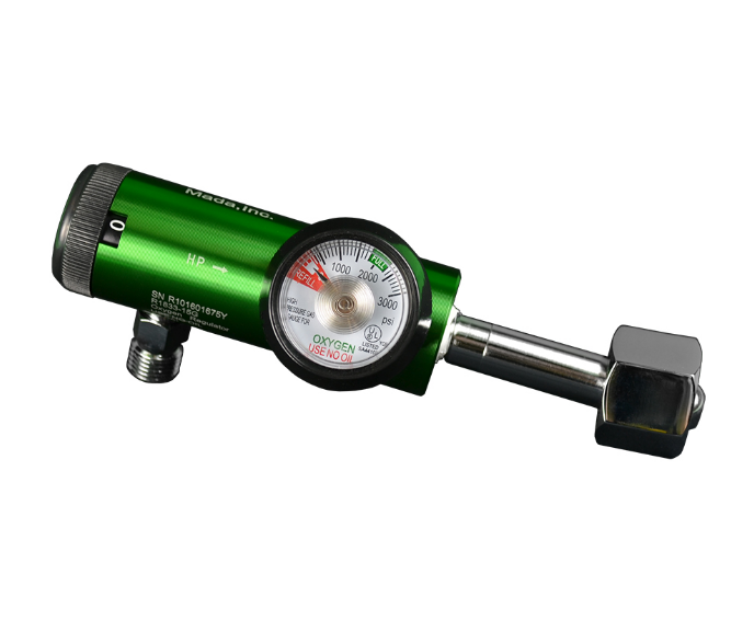 MADA Medical Oxygen Click Regulator for Large Cylinders, DISS Male ...