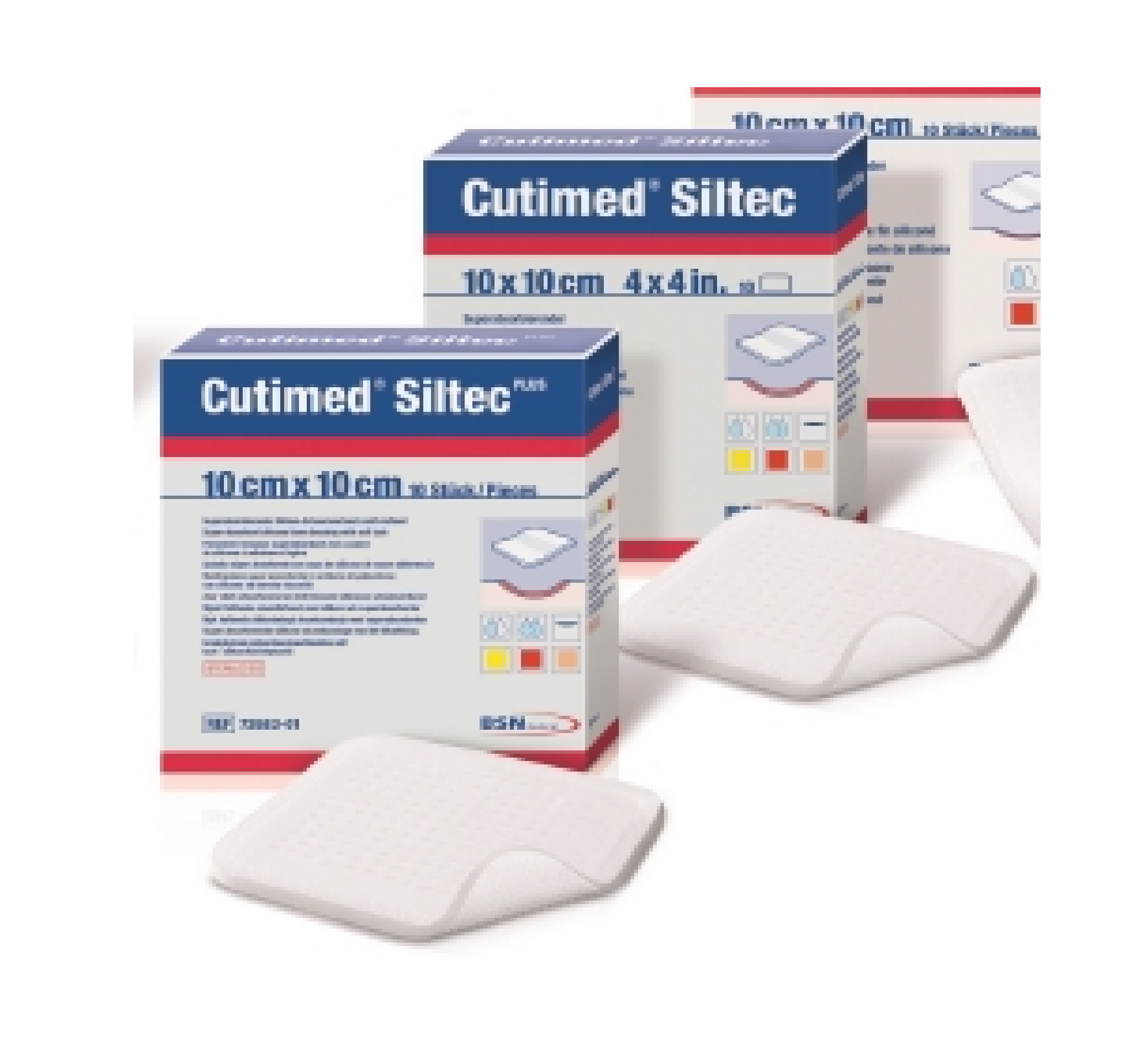 BSN Medical Cutimed Siltec Plus Silicone Foam Dressing, Square ...