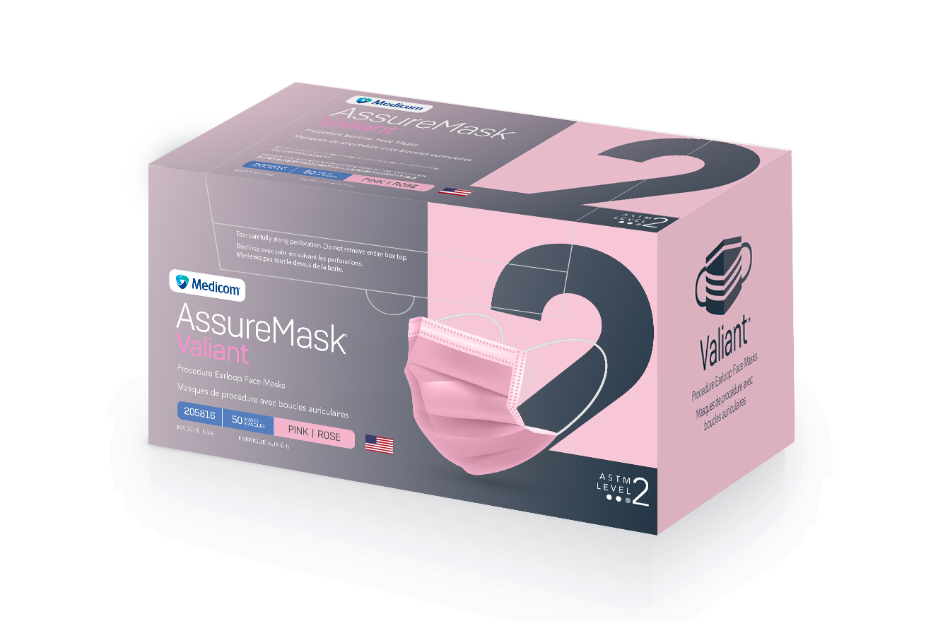 AMD Medicom AssureMask Procedure Earloop Face Mask 205916