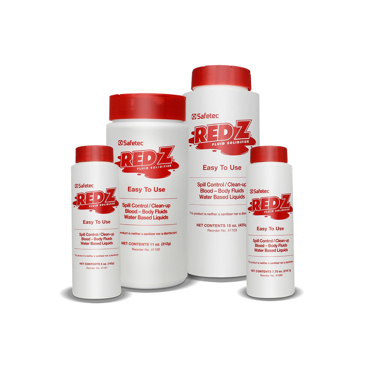 Safetec Red Z Spill Control Solidifier Shaker Top 41099