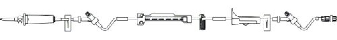 B Braun Infusomat Space Pump IV Set with Anti Siphon Valve, 15 drops/ml ...