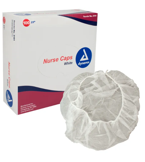 Dynarex 21" Nurse and Surgeon Caps 2103