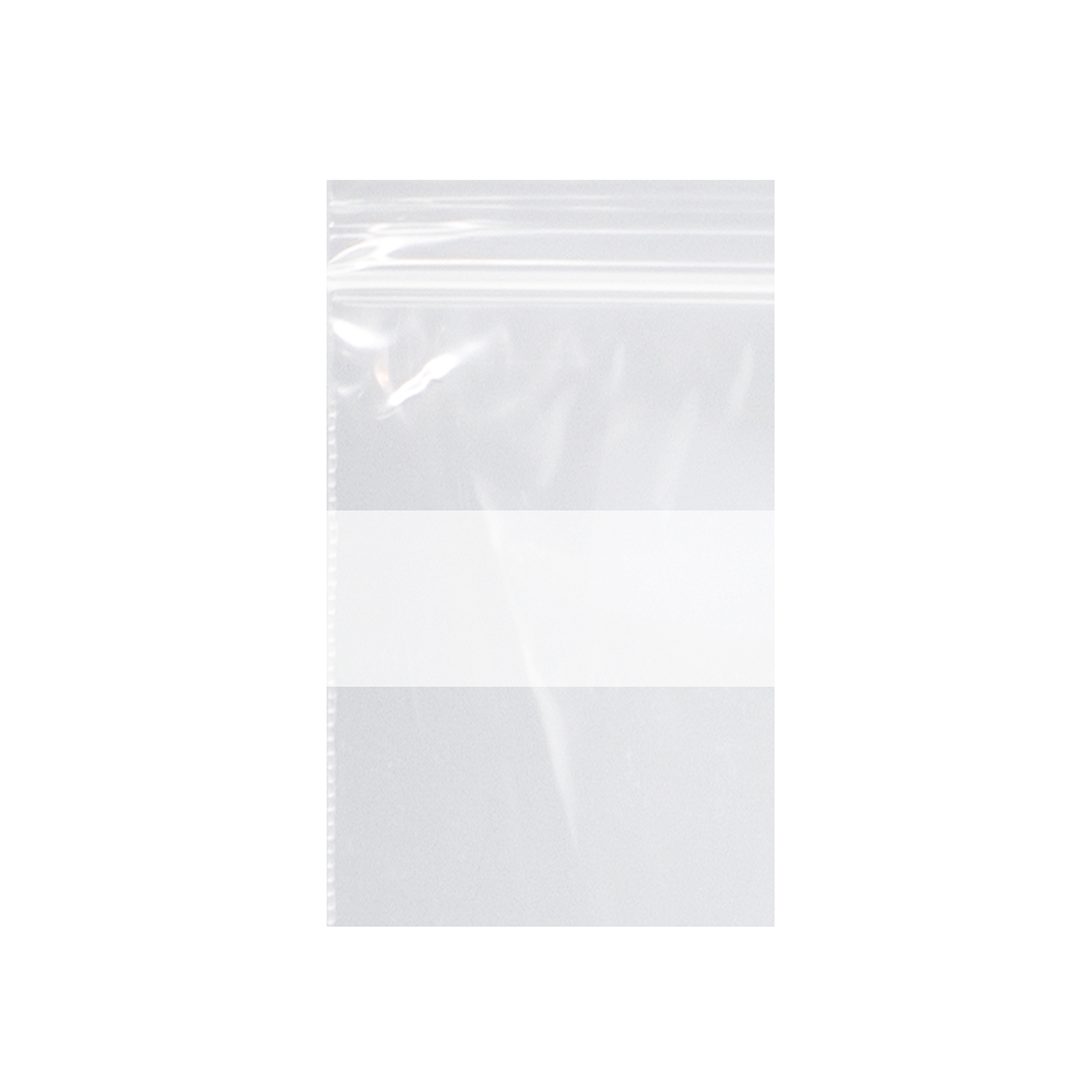 Dukal Clear Zip Bag with White Block ZIP35WB