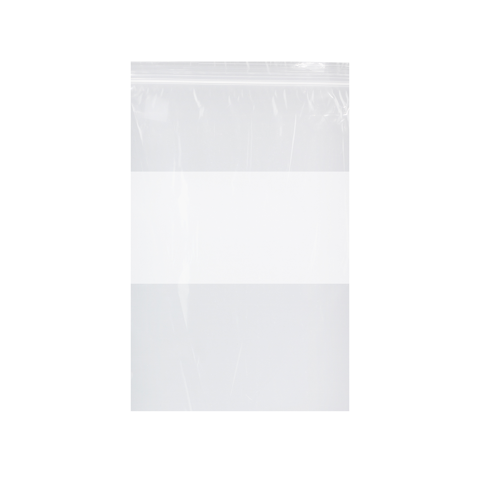 Dukal Clear Zip Bag with White Block ZIP35WB
