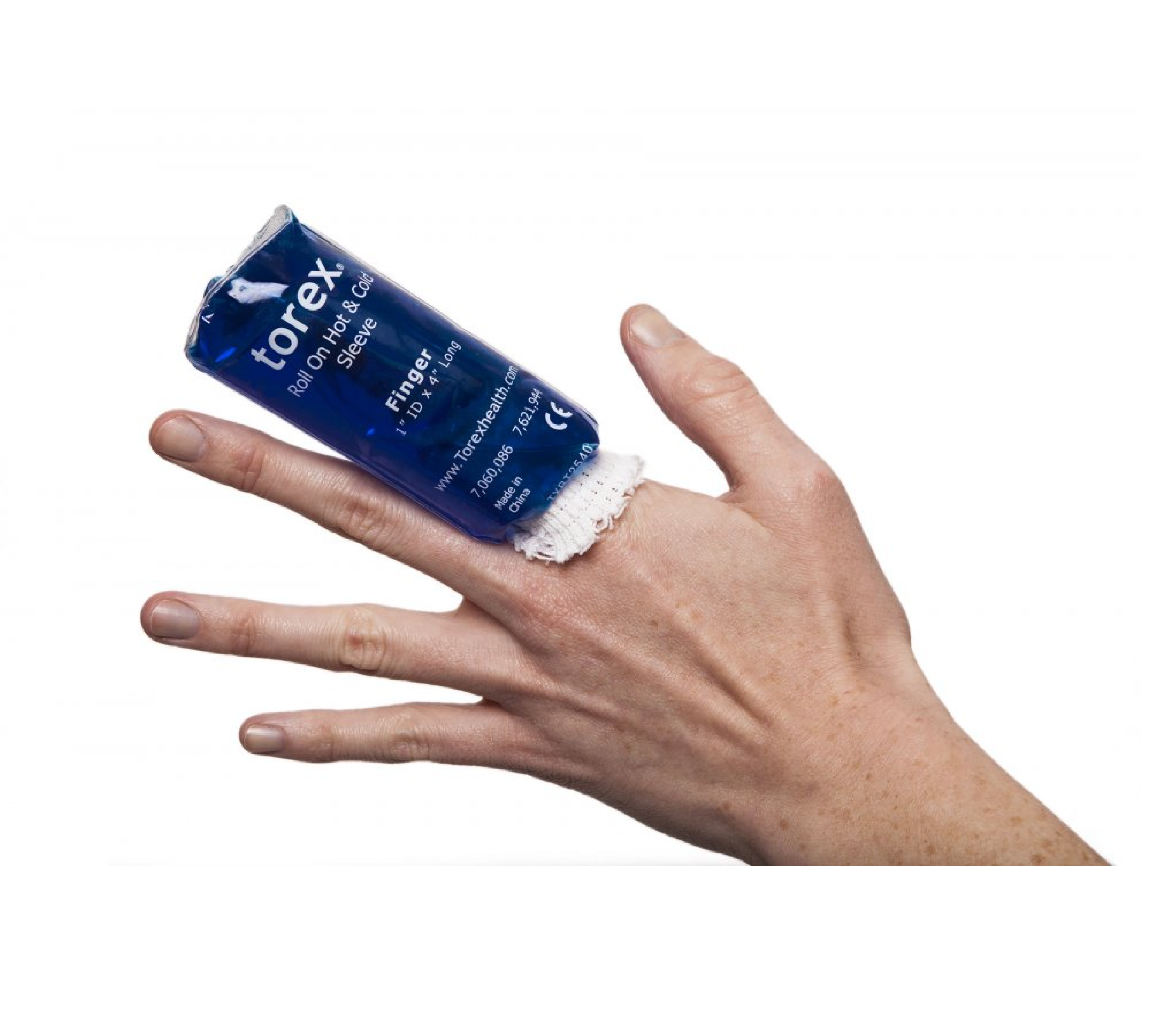 Torex Hot and Cold Therapy Roll On Sleeves, Finger Size R4060