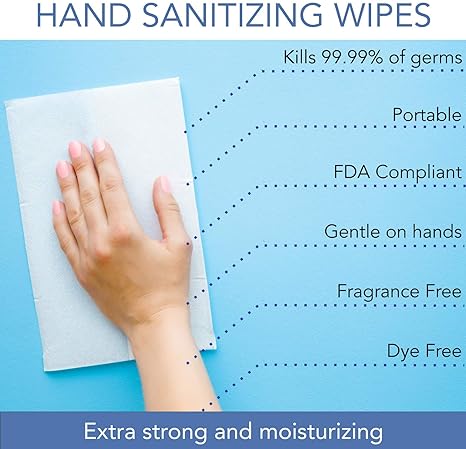 PDI Sani Hands Instant Hand Sanitizing Wipes P92084