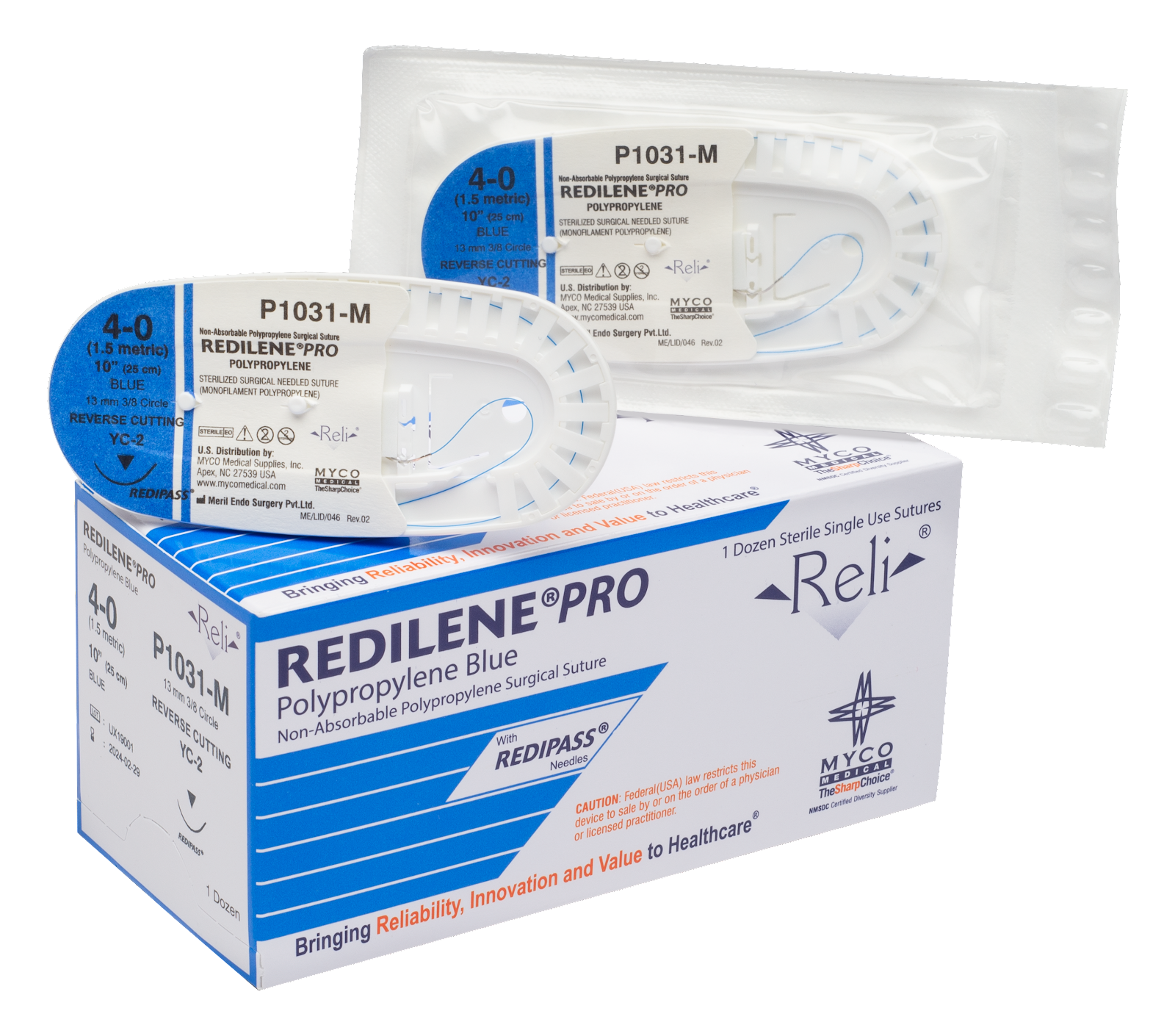 Myco Medical Redilene Prop Non Absorbable Monofilament Polypropylene ...