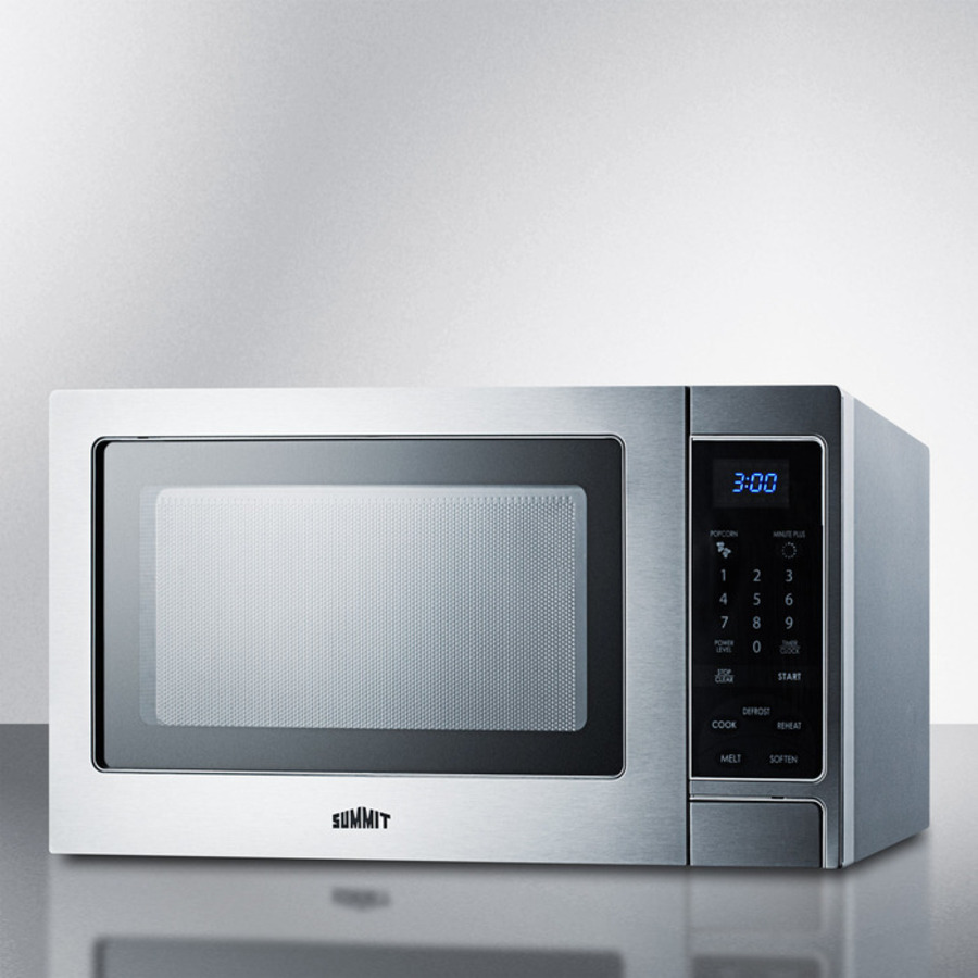 Summit Appliance Stainless Steel Microwave Oven with Digital Touch ...