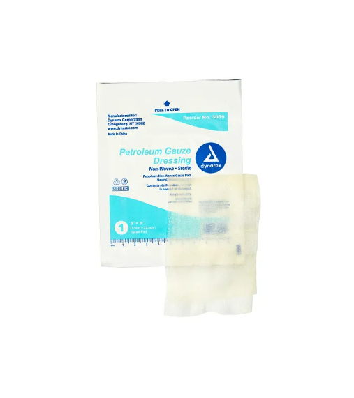 Dynarex Petroleum Gauze Dressings 3039