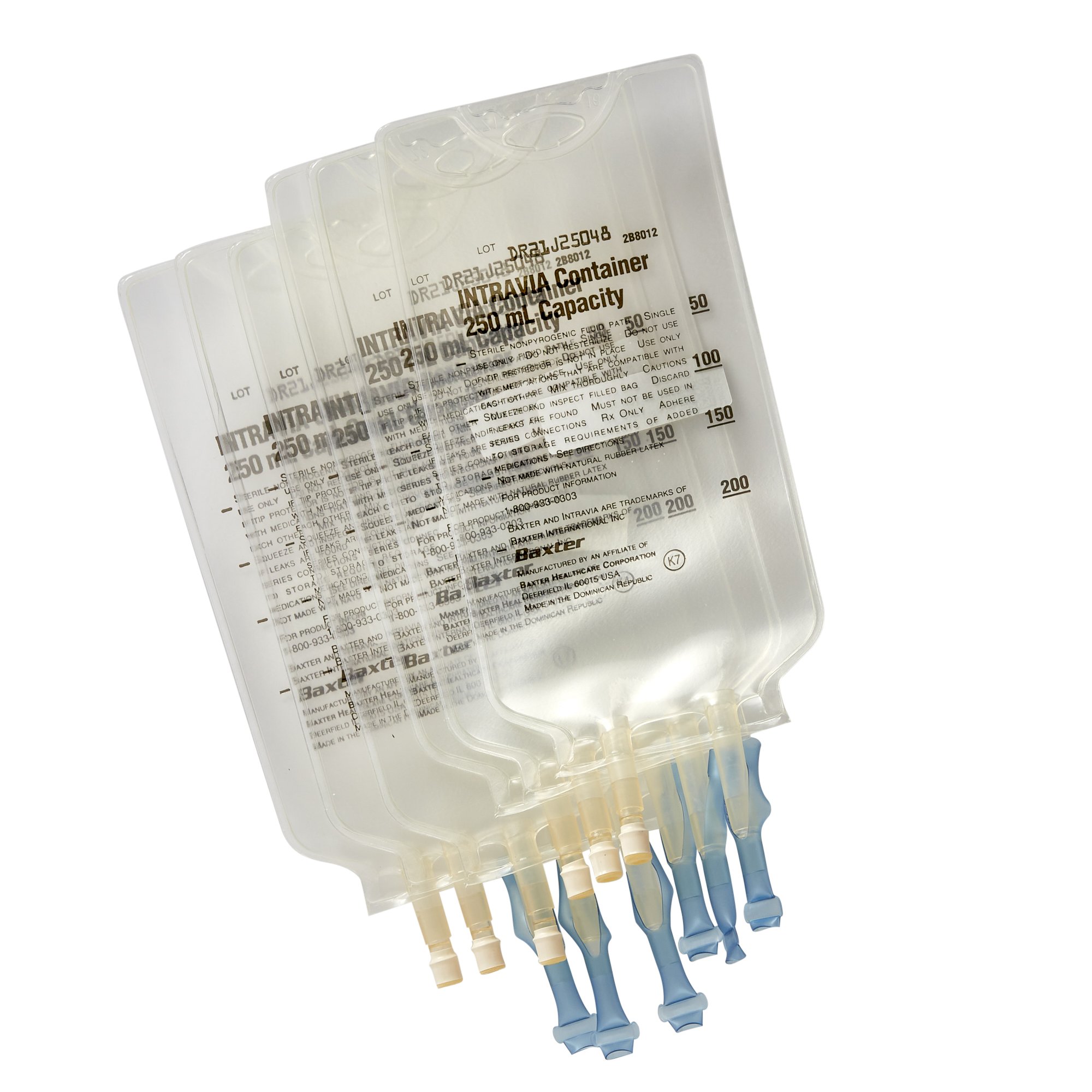 Baxter Intravia Medication Delivery Bag, Sterile, 250 ml 2B8012