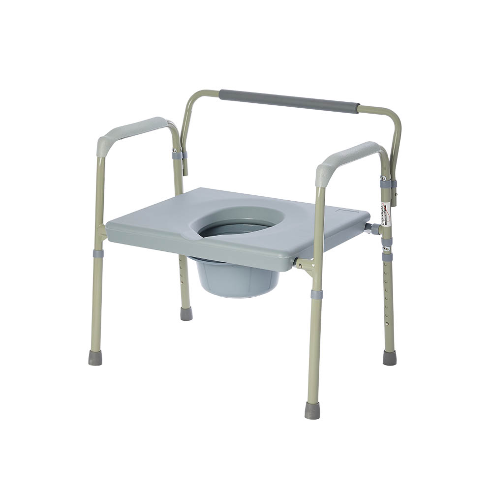 Rhythm Healthcare Bariatric Folding Powder Coated Steel Elongated ...