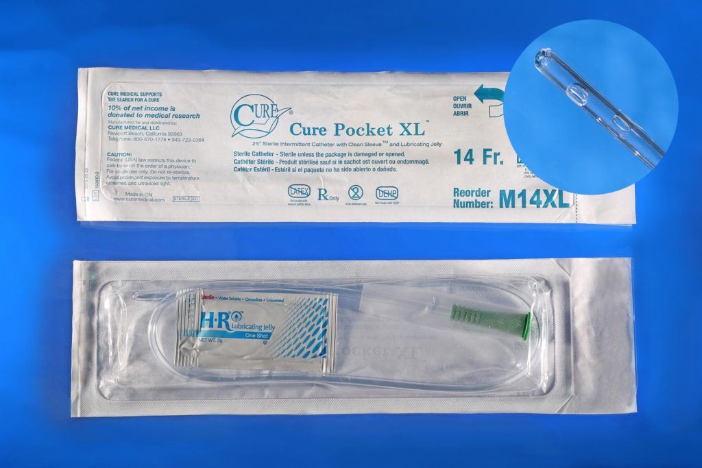 Convatec Cure Medical Pocket Catheter, Male, Straight Tip, with ...