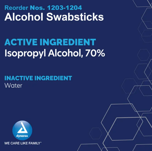 Dynarex Alcohol Swabsticks 1203