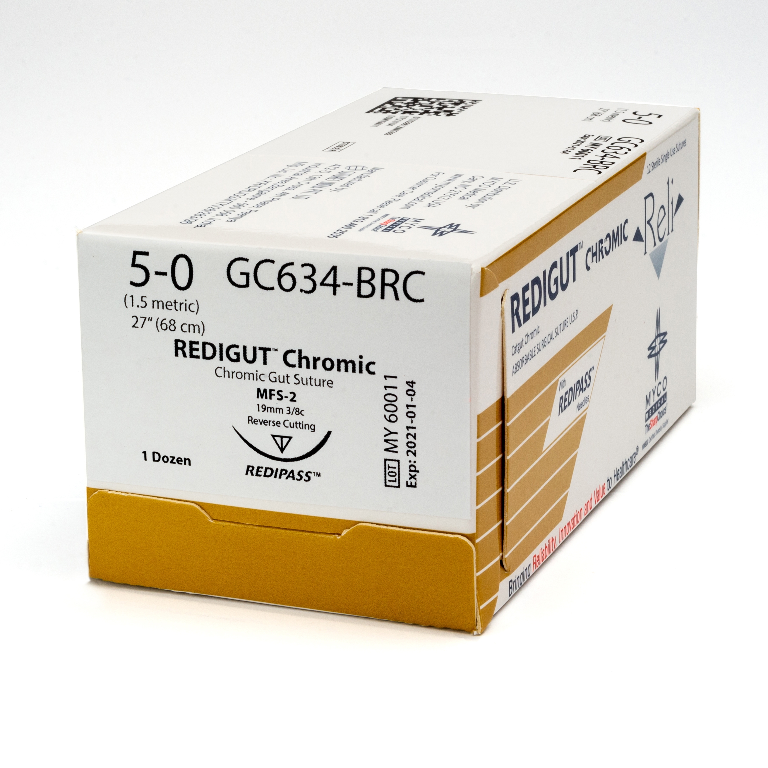 Myco Medical Reli, Suture with Needle, Absorbable Uncoated, Undyed ...