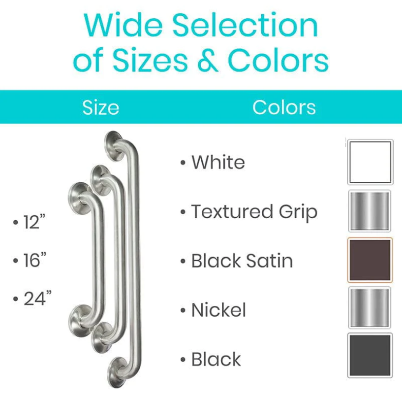 Vive Health Metal Grab Bar LVA1079L
