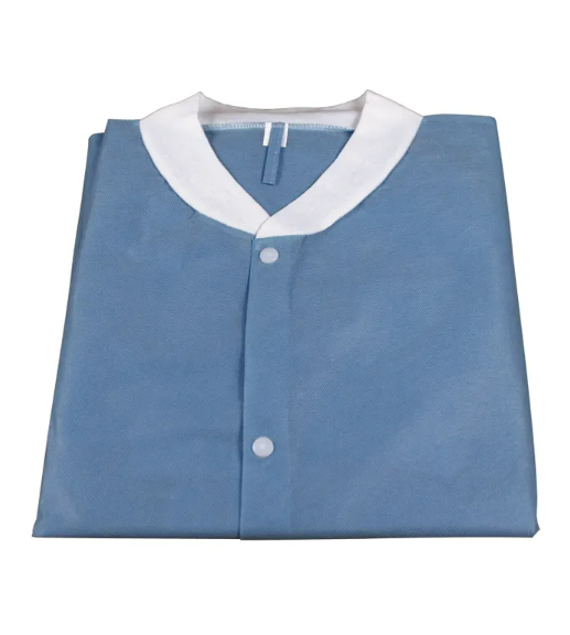 Dynarex Disposable Lab Coats without Pockets, Blue 1992