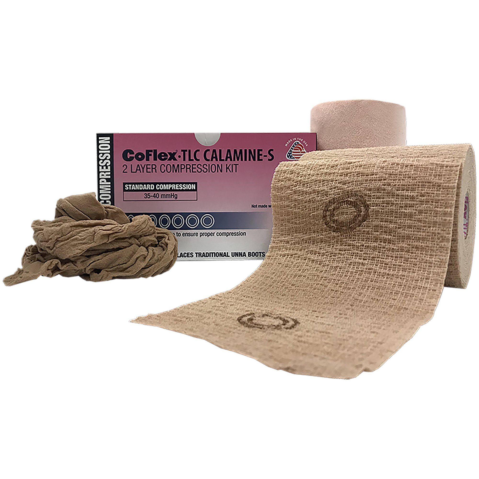 Andover Healthcare CoFlex TLC Calamine 2 Layer Compression Kit, 3" x 6 ...
