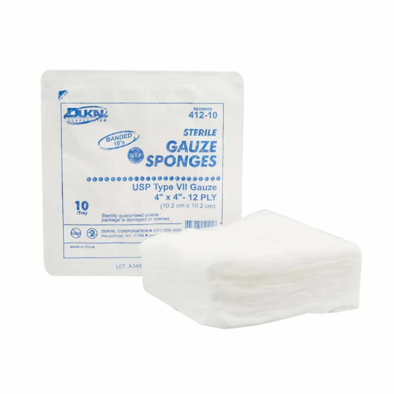 Dukal Gauze Sponge Trays, Type VII, 12 Ply 412-10