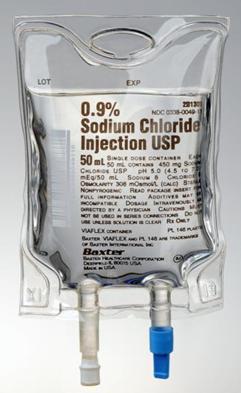 Baxter 0.9% Sodium Chloride Injection, USP, Viaflex Flexible Plastic ...