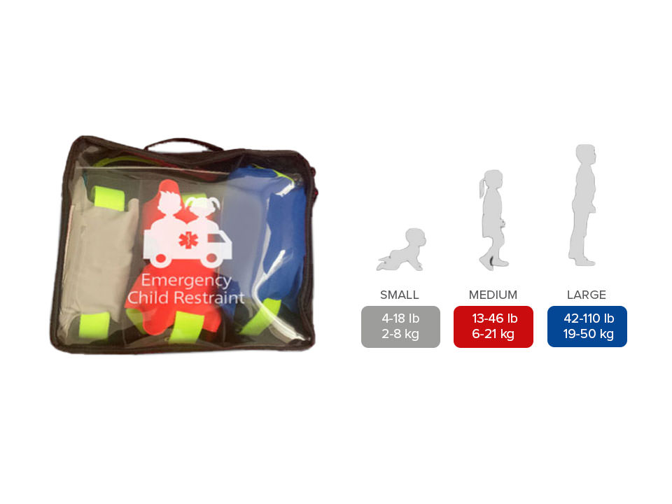 EMS Solutions Emergency Child Restraint, Small to Large 1001-EMG_CR