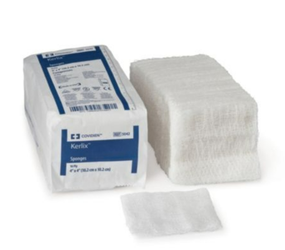 Cardinal Health Kerlix Woven Gauze Sponges, 4 x 4, Sterile 6120-