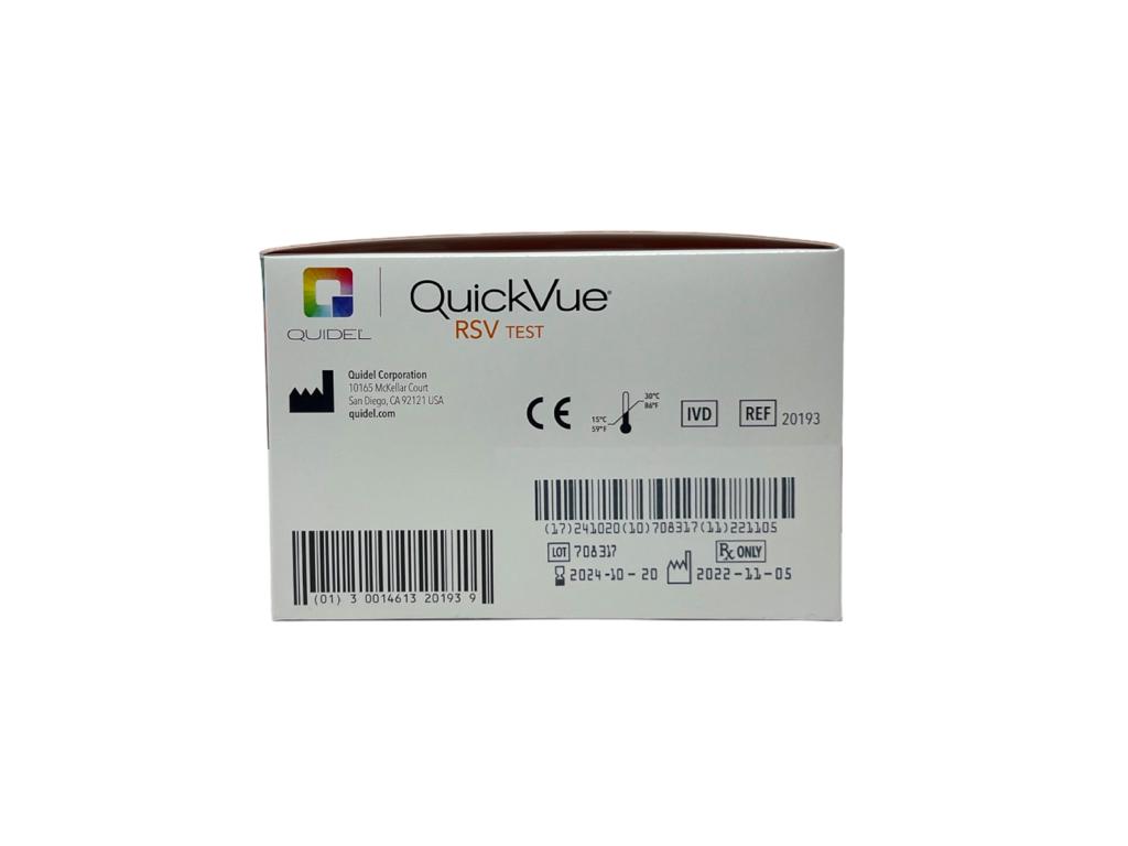 Quidel QuickVue RSV Rapid Test Kit Box of 20 20193