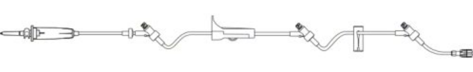 B Braun Primary Gravity IV Set with Caresite Injection Sites 60 drops ...