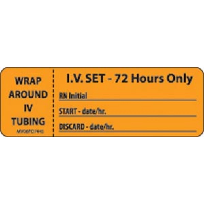 Precision Dynamics Wrap Around IV Tubing Labels For Pharmacy ...