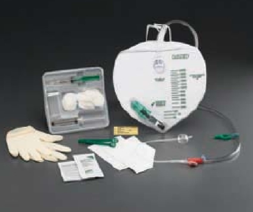 Bard Medical Advance Lubri Sil Indwelling Catheter Tray, Drainage Bag ...