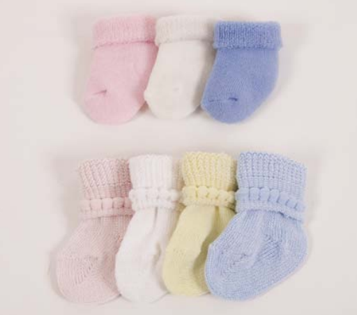 Albahealth Terry Treads Patient Slippers, Single Tread, Infant, White ...
