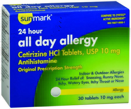 Sunmark All Day Allergy Relief, 10 mg Strength Tablet 3960754