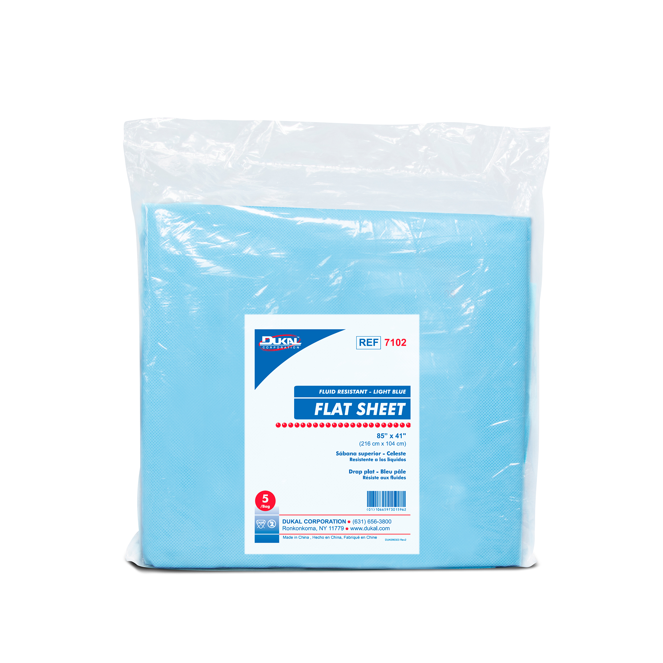 Dukal Disposable Flat sheet 7102