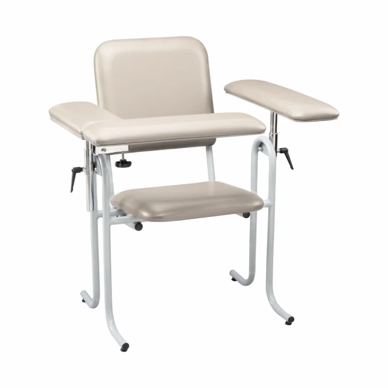 Dukal Upholstered Blood Draw Chair with Flip Arm 4382F-OAT